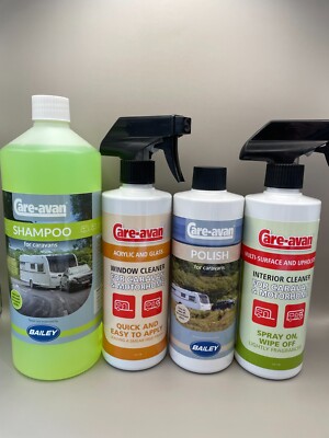 Caravan Cleaning Kit - Endorsed by Bailey ( Shampoo, Polish, Window ...
