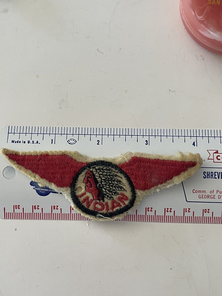 Indian Motorcycle Patch Old Original 1930s 40s Antique Scout Chief ...