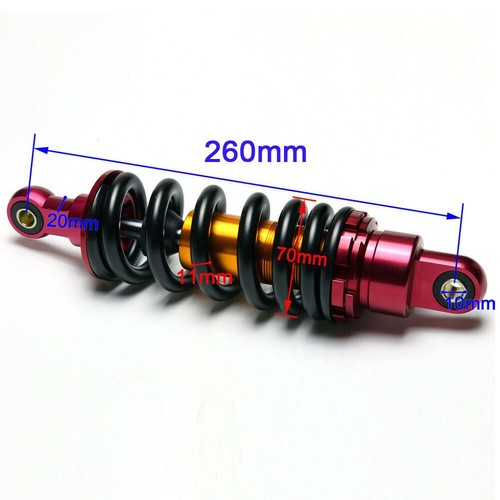260mm 10.2" Rear Shock Absorber 980lbs for ATV Dirt Pit Bike 90cc 110cc ...