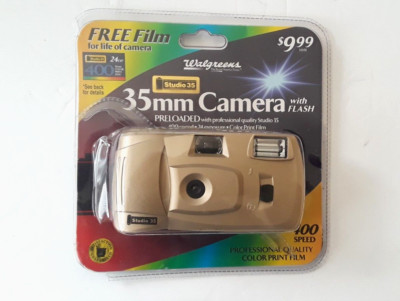 WALGREENS 35mm Camera W/ Flash Studio 35 Preloaded 400 Speed | eBay