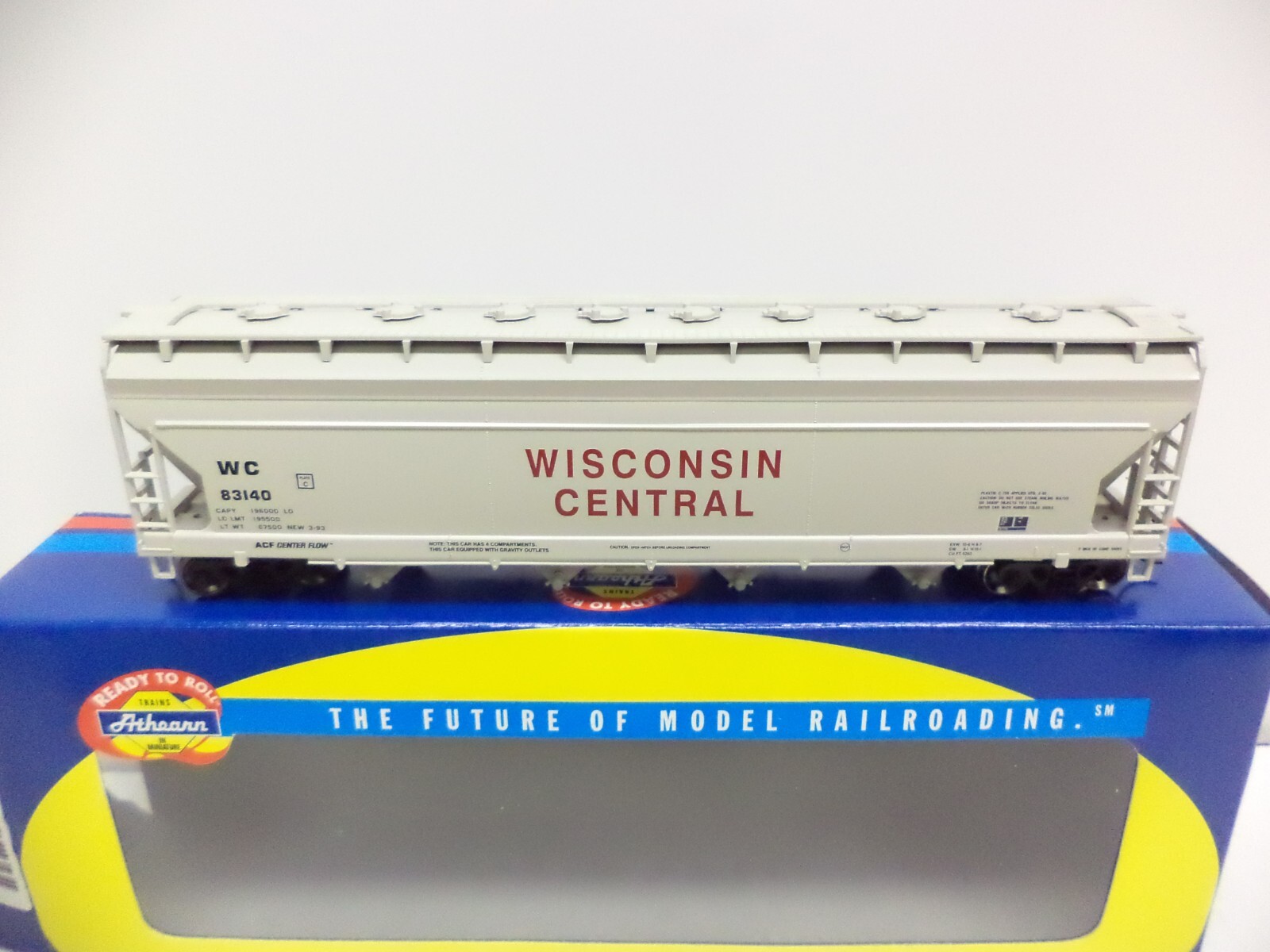 Athearn Ho 72271, ACF Centerflow Covered Hopper, Wisconsin Central ...