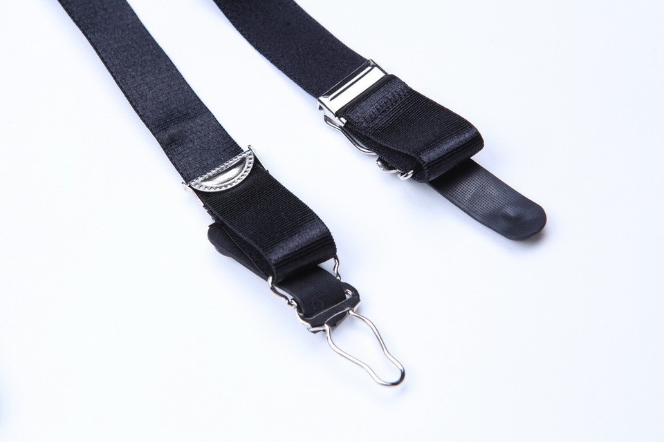 Allacki Floral Lace Panel Garter Belts Retro Court Style 6 Straps ...