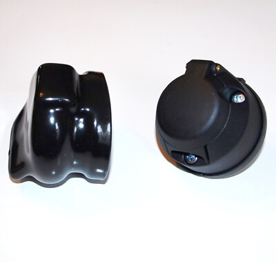 7 PIN TOWING ELECTRICS SOCKET & COVER 12N TYPE FOR TRAILER CARAVAN | eBay