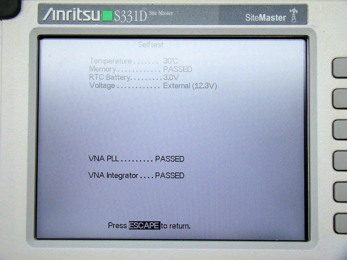 Anritsu S331D Site Master Cable and Antenna Analyzer with accessories ...