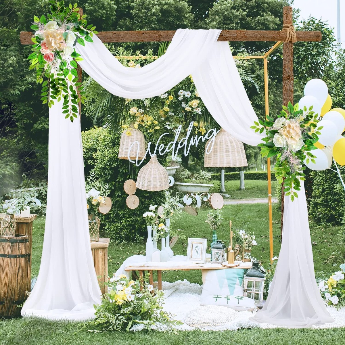 Wedding Trellis With Flowers A8610 New White Pink Wedding Door Arch