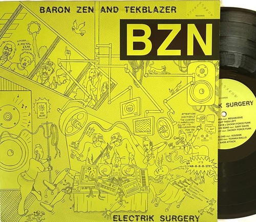 Baron Zen And Tekblazer Electrik Surgery Vinyl 12" Single Stones Throw ...