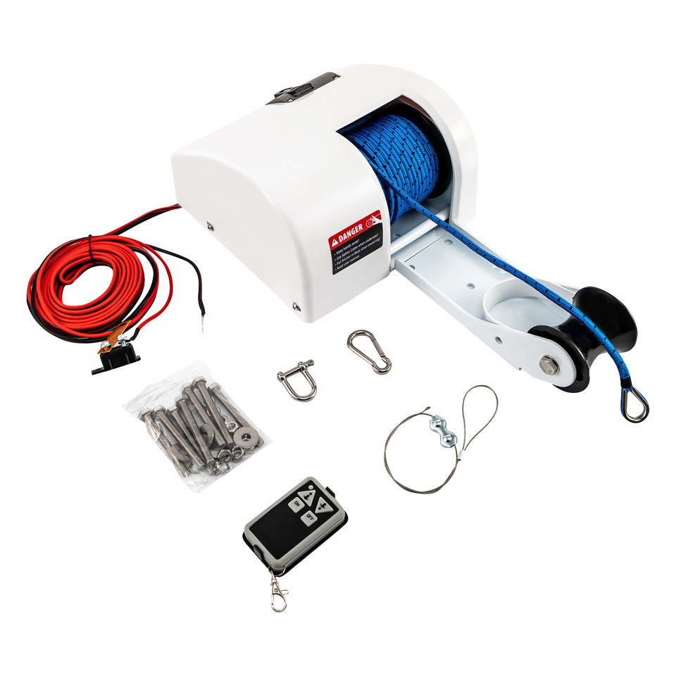 25LBS Electric Anchor Winch, Marine Anchor Winch Saltwater Boat ...