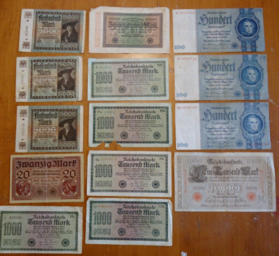 Group Early German Currency Reichsbanknote WW1 Notgeld paper notes | eBay