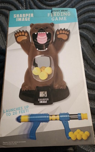 NEW IN BOX Hungry Bear Game SHARPER IMAGE NIB Shooting ball game. | eBay