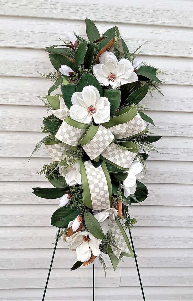 MAGNOLIA SWAG, MAGNOLIA SWAG WREATH, MAGNOLIA DOOR SWAG, PORCH SWAG ...