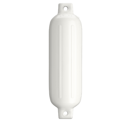 Polyform Boat Fender 83-408-891 G-3 White; Ribbed; Cylinder; Twin Eye ...
