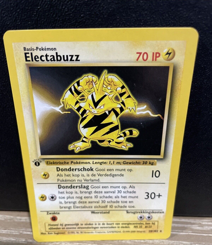 Electabuzz 20/102 Base Set NM DUTCH Pokémon Free Ship 1st edition | eBay