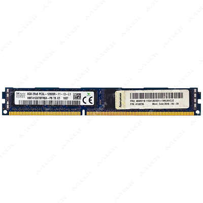 Hynix 8GB DDR3 1600 MHz PC3-12800 RDIMM VLP Server Memory RAM ...