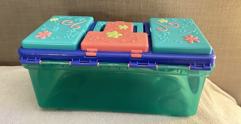 LPS CARRYING CASE TACKLE BOX with Latch & Handle EUC! | eBay