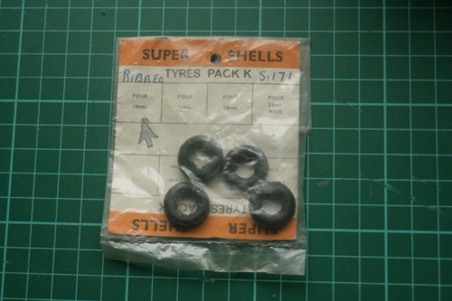 Vintage Super Shells 1/32 slot racing car tyres tires. MRRC Airfix ...