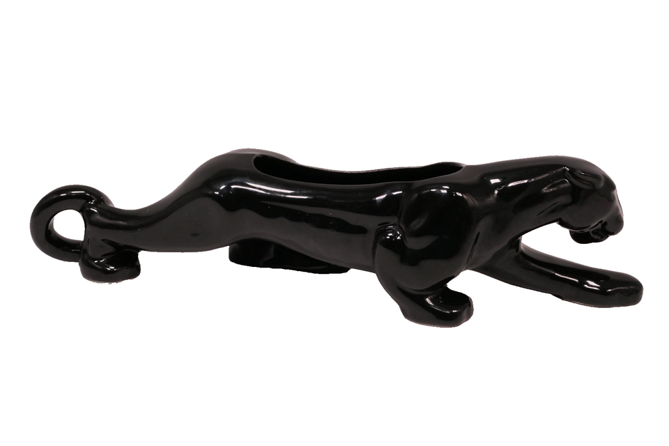 Haeger Black Panther Planter Mid Century 15 1/4" | eBay