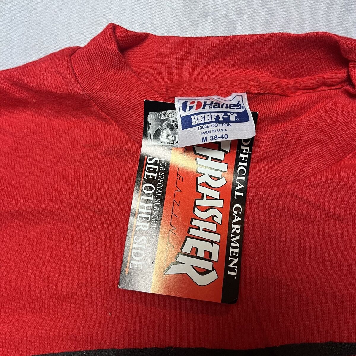 Vintage 80s Thrasher Magazine Deadstock Single Stitch Skate Vintage 80s Thrasher Magazine Deadstock Single Stitch Skate