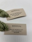 Silk and Ivory Needlepoint Yarn 28.8 Yd New Lot Of 2 Split Pea Color ...