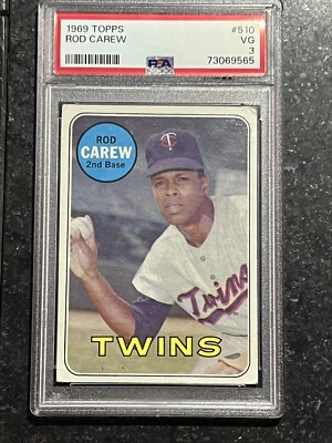 1969 TOPPS #510 ROD CAREW TWINS HOF PSA 3 | eBay