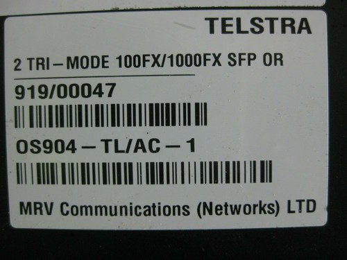 MRV OptiSwitch 904 Intelligent Ethernet Services Demarcation Switch ...