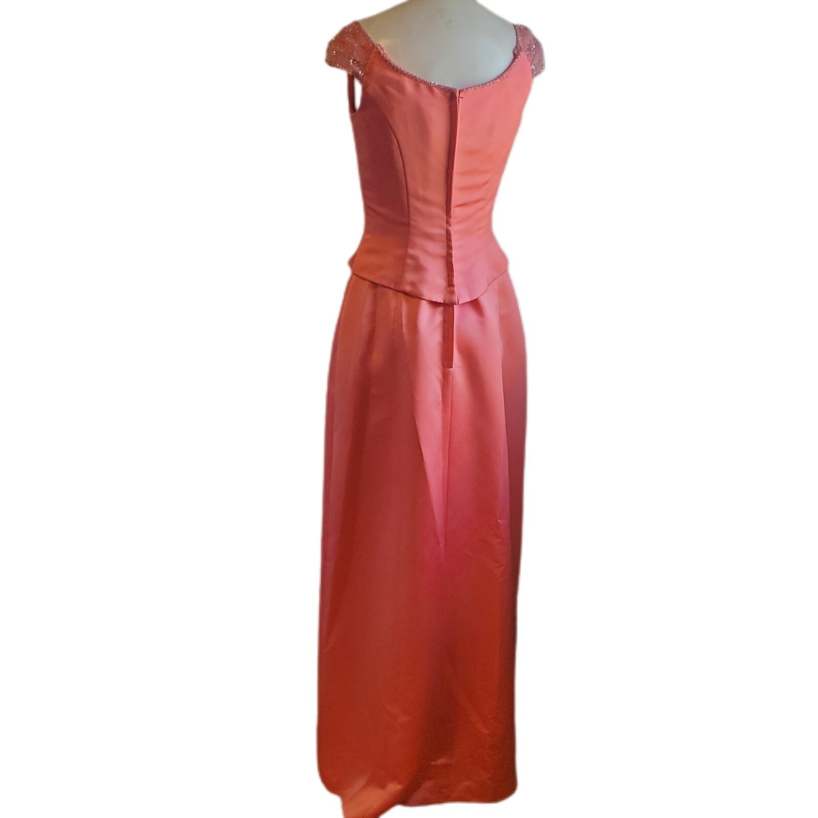 Modern Maids Collection Womens Coral Cap Sleeve Bride… - Gem