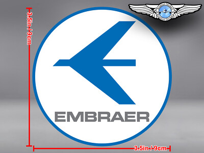 EMBRAER LOGO ROUND DECAL / STICKER | eBay