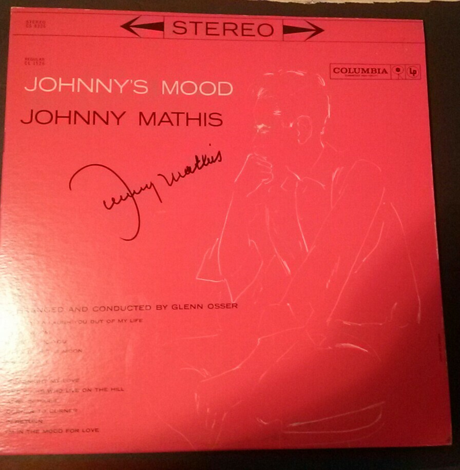 Johnny Mathis Autographed Johnny's Mood Record Album IN PERSON | eBay