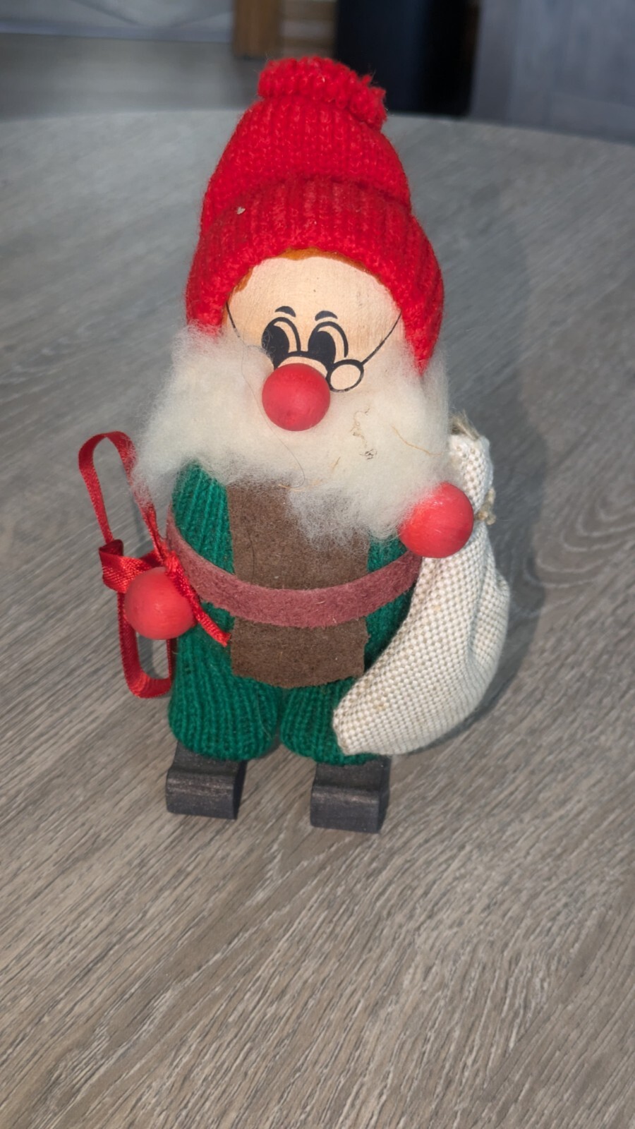 Vtg Sweden Nils Olsson Wood Handpainted Elf Dwarf Tomte Folk Art ...