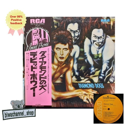 Obi David Bowie Diamond Dogs Rare 1976 RCA-6230 Japan Glam Rock Ziggy ...