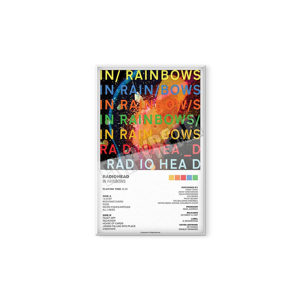 Radiohead In Rainbows 2007 Vinyl Record LP Album Poster Art Print | eBay