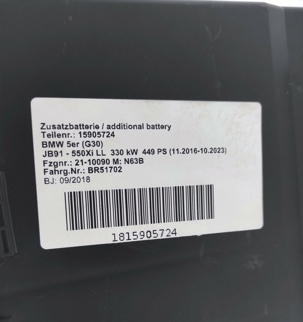 BMW OEM 14-16 X5 3.0l-l6-battery 61219364597 for sale online | eBay