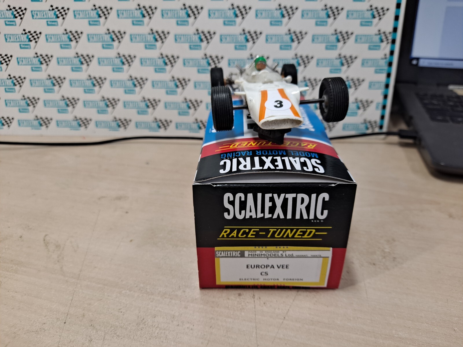 SCALEXTRIC C5 EUROPA VEE N03 POWER SLEDGE NON AEROFOIL X CONDITION ...