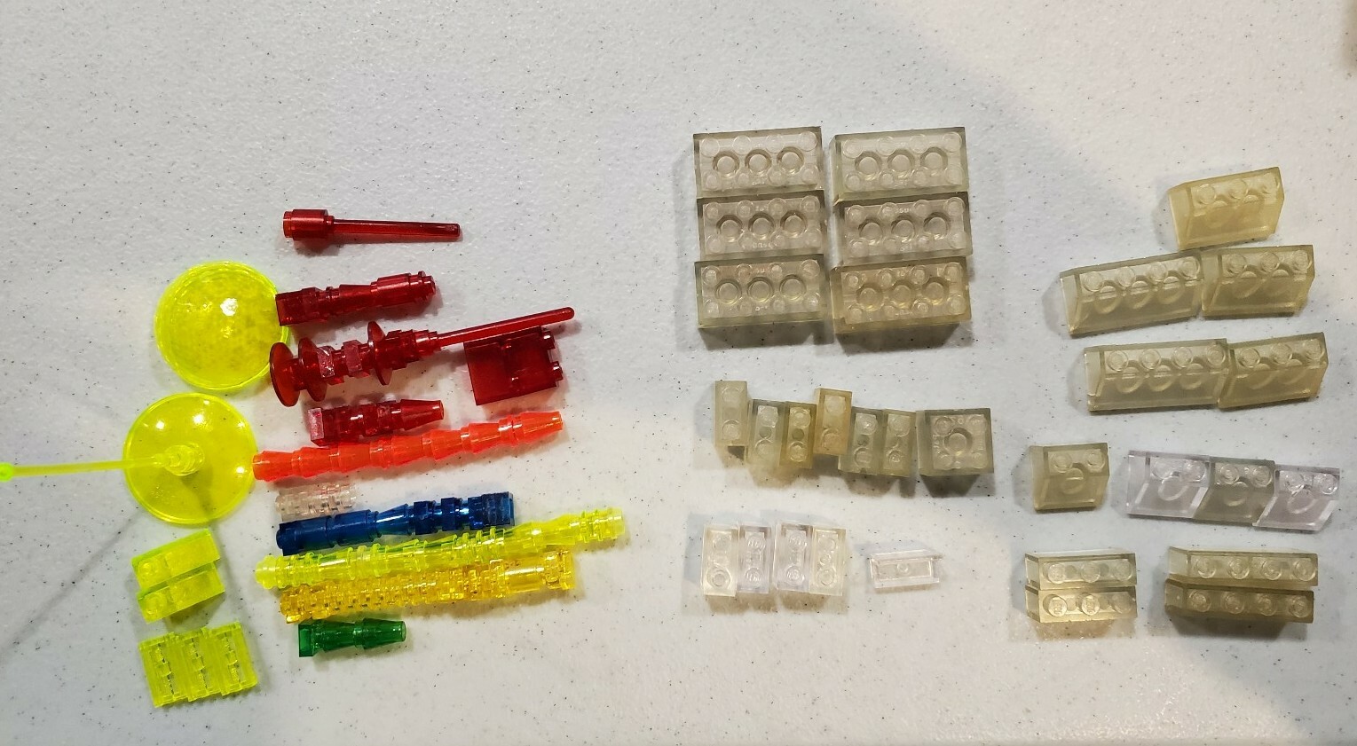 100+ PCS TRANSLUCENT CLEAR TINY BITS STUDS GEMS FLAT 1 X 1 Lego Parts ...