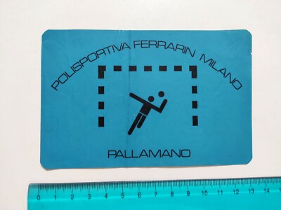 Adhesive Sports Club Ferrarin Milano Handball Sticker Autocollant 80s ...