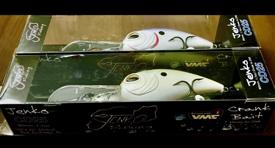 2 Jenko Fishing JENKO CD25 Crankbait Lures ROOTBEER SHAD/PURPLE RAIN ...