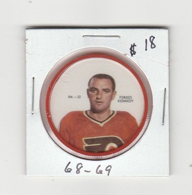 1968-69 SHIRRIFF COIN #10 FORBES KENNEDY, FLYERS, NRMT, TOUGH | eBay