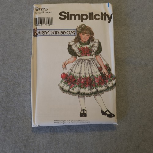 VTG Simplicity 9975 Daisy Kingdom Dress Pattern BB 5-6-6X Uncut 1995 ...