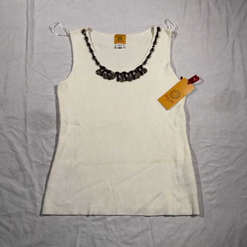 Ruby Rd. Sleeveless Ribbed Tank Top Large NWT | eBay