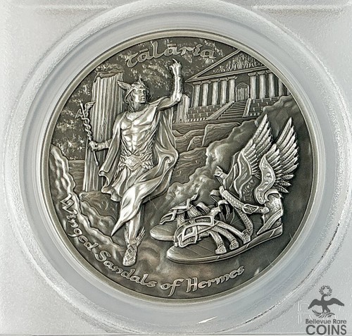 2019 Cook Is. Talaria Winged Sandals of HERMES .999 Silver 2oz Coin ...