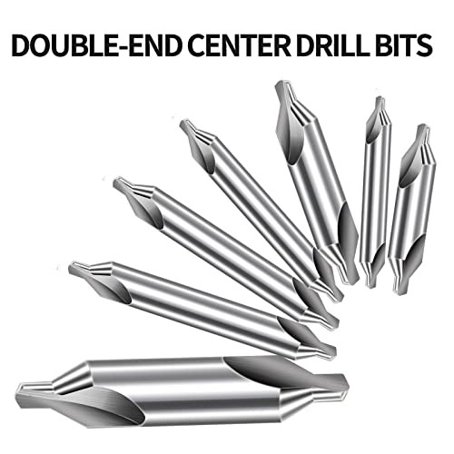 Center Drill Bits Set, HSS, 60-Degree, 7-Piece Countersink | eBay