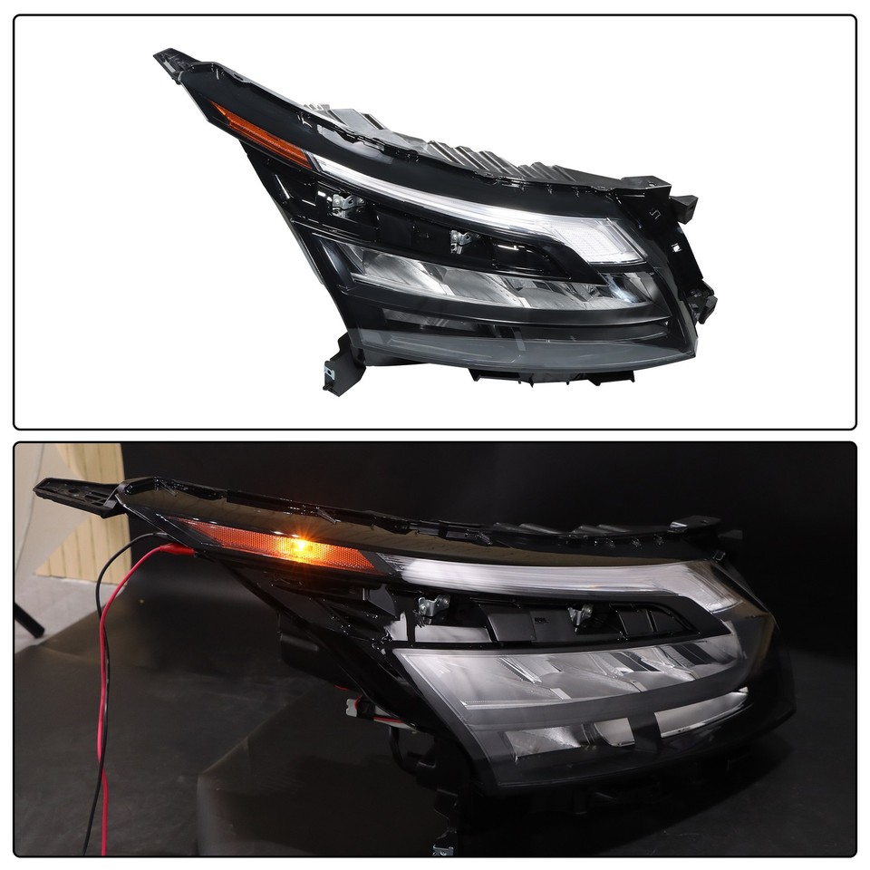 Passenger Side For 2023-2024 Nissan Pathfinder Headlight LED Black ...