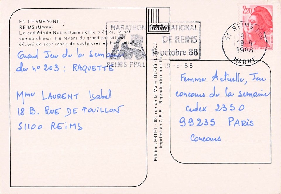 51 REIMS CATHEDRALE NOTRE DAME DE REIMS | eBay