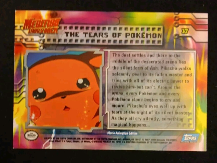 Pokémon Topps TCG - Mewtwo Strikes Back - The Tears of Pokemon 37 ...