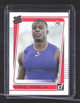 Cornell Powell 2021 Donruss Football 289 Rated Rookie Portrait SP RC ...
