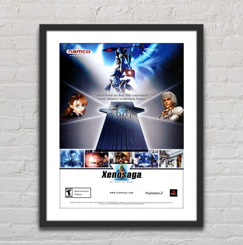 Xenosaga Episode I Playstation 2 PS2 Glossy Promo Poster 18" x 24 ...