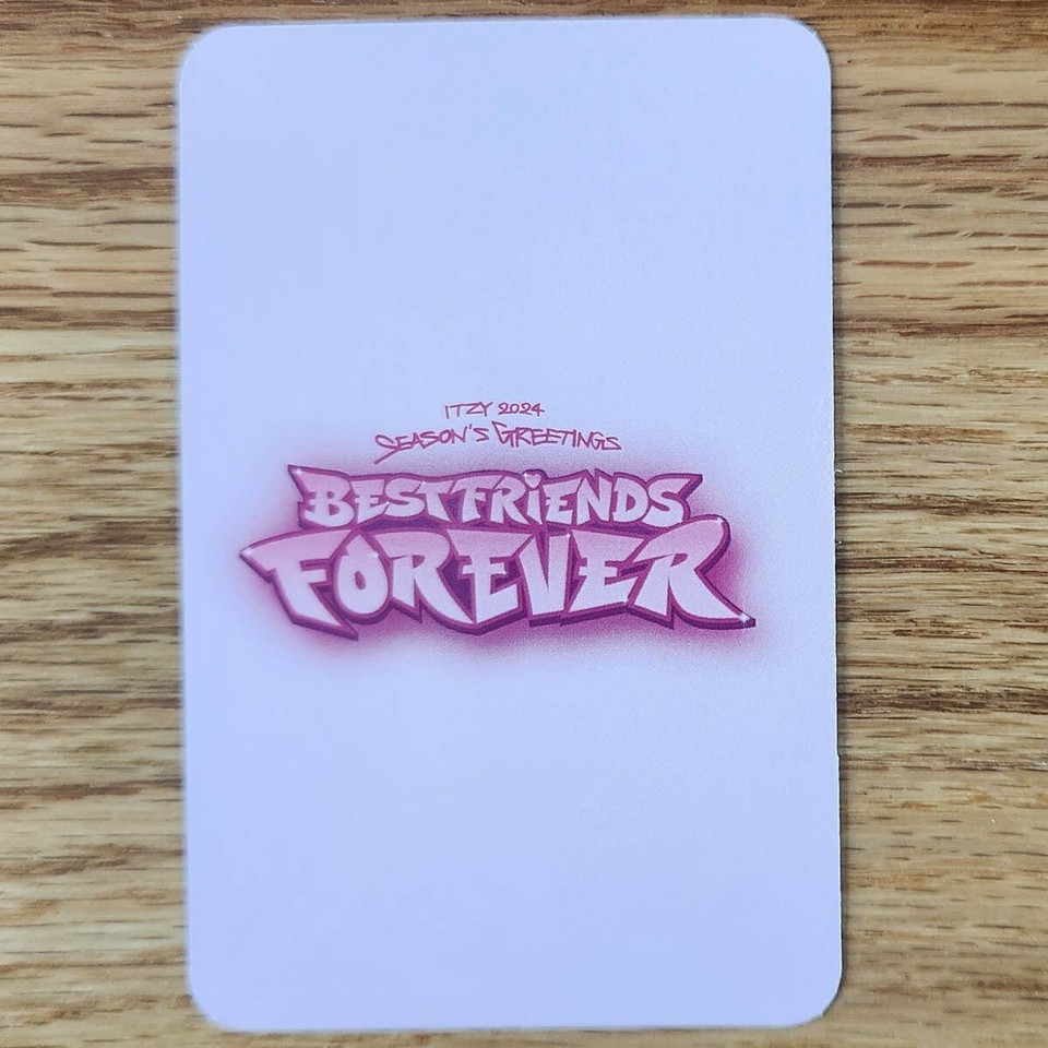 Chaeryeong Photocard Itzy 2024 Season's Greeting Best Friend Forever ...