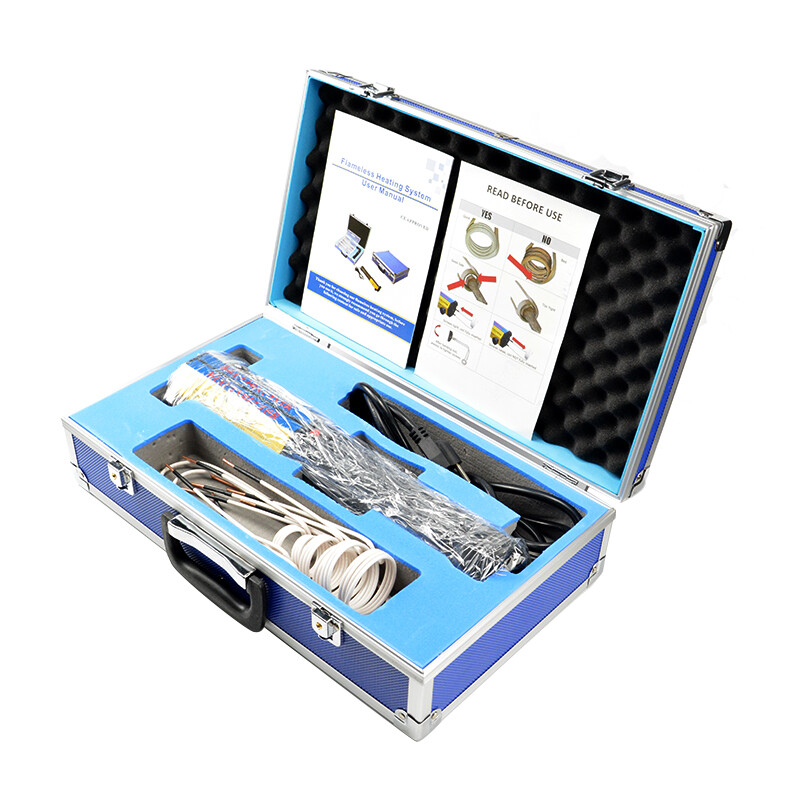 1100W Ductor Hand Held Magnetic Induction Heater Kit Flameless Heat 8 ...