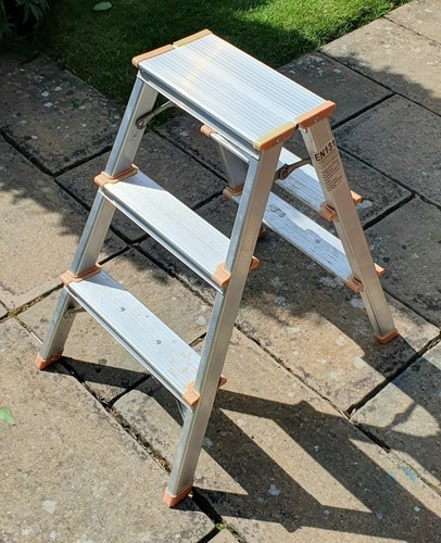 3 Tread Step Stool Mini Step Ladder Lightweight Step Up Platform | eBay UK