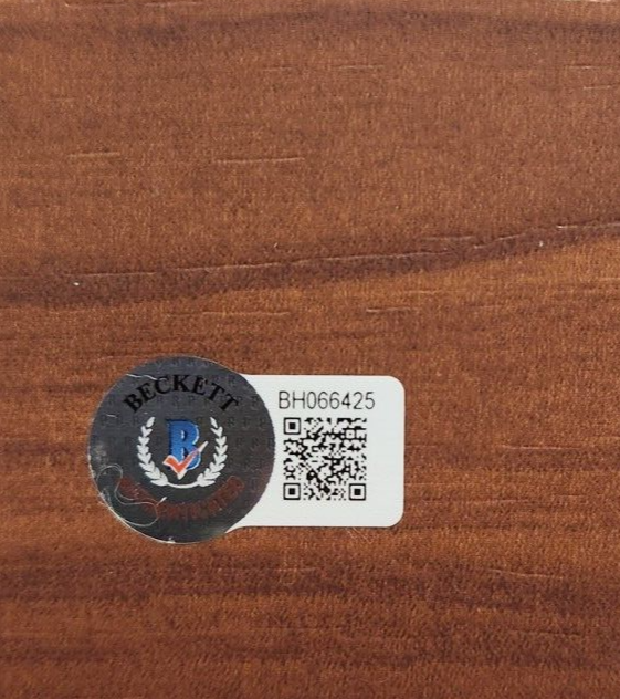 Calbert Cheaney Signed Floorboard w/ BAS COA #BH066425 Indiana Hoosiers ...