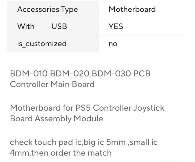 PCB Motherboard for PlayStation 5 PS5 Controller Joystick Assembly Game ...